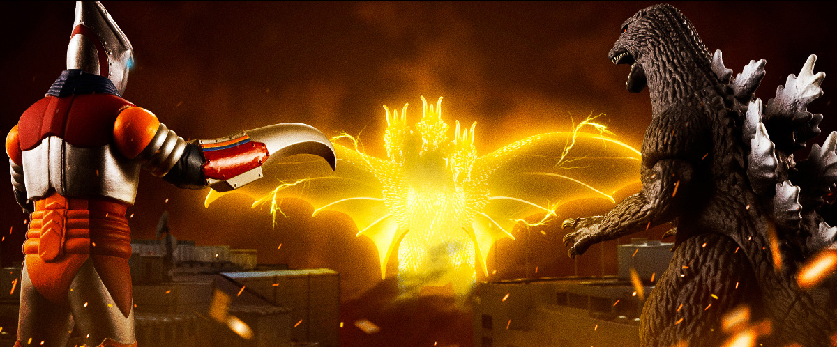 FES GODZILLA Jet Jaguar Figure Set Coming From Bandai | Godzilla - Toho ...