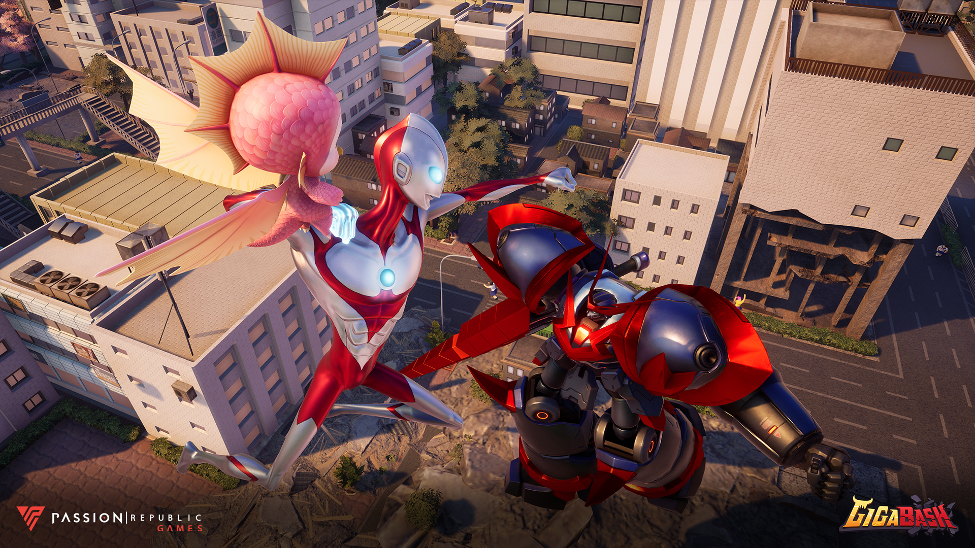 GIGABASH Kaiju Fighting Game Adds ULTRAMAN: RISING DLC | News