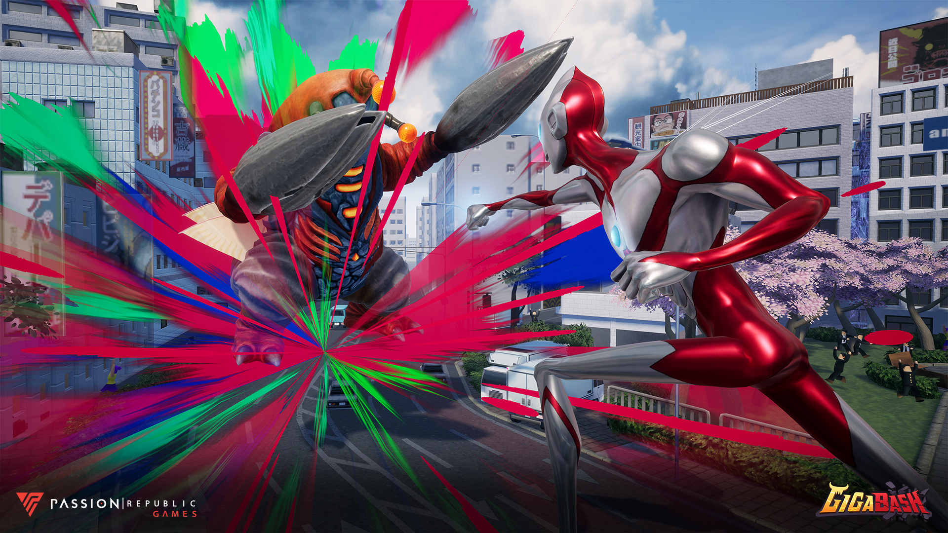 GIGABASH Kaiju Fighting Game Adds ULTRAMAN: RISING DLC | News